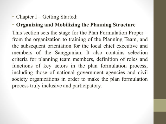 Comprehensive Development Plan | PPTX