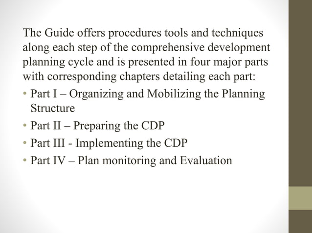Comprehensive Development Plan | PPTX