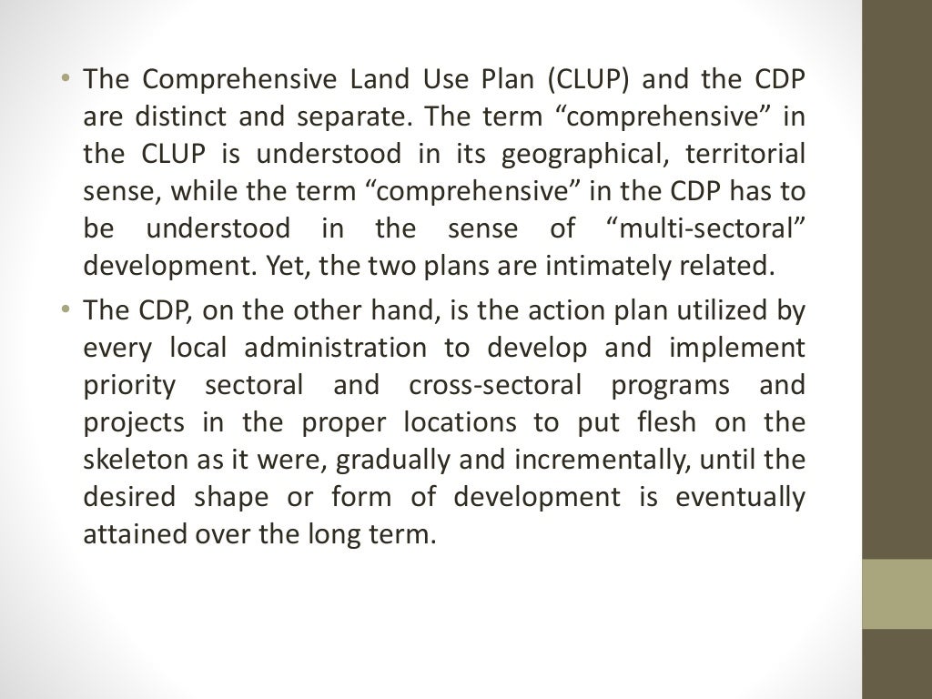 Comprehensive Development Plan Comprehensive Development Plan