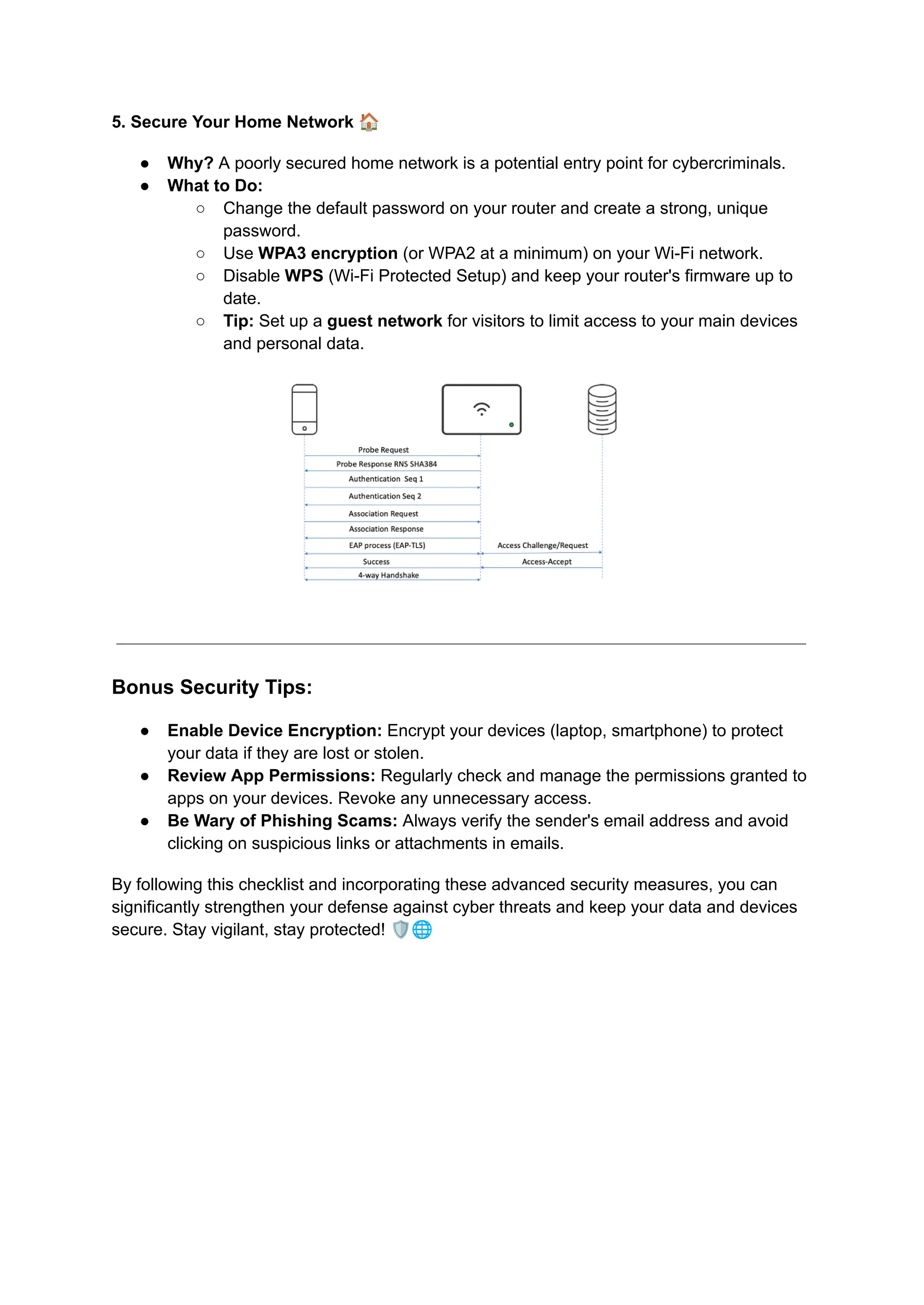 Comprehensive Device Security Checklist: Stay Safe and Secure 🔐📱💻 . | PDF
