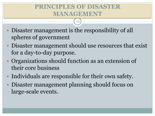 Comprehensive disastr management | PPTX