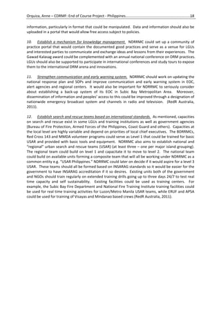 Philippines - Comprehensive DRM Framework End of Course Project | PDF