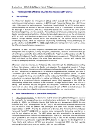 Philippines - Comprehensive DRM Framework End of Course Project | PDF ...