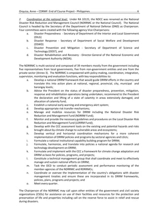 Philippines - Comprehensive DRM Framework End of Course Project | PDF ...