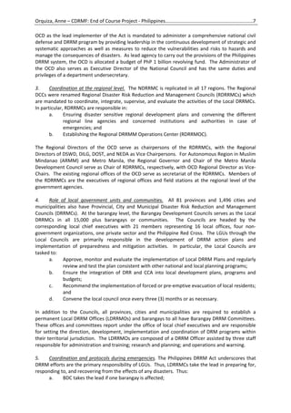 Philippines - Comprehensive DRM Framework End of Course Project | PDF