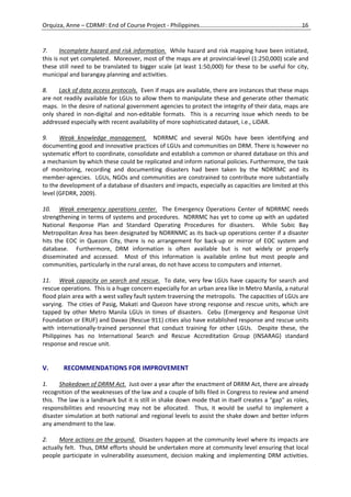 Philippines - Comprehensive DRM Framework End of Course Project | PDF