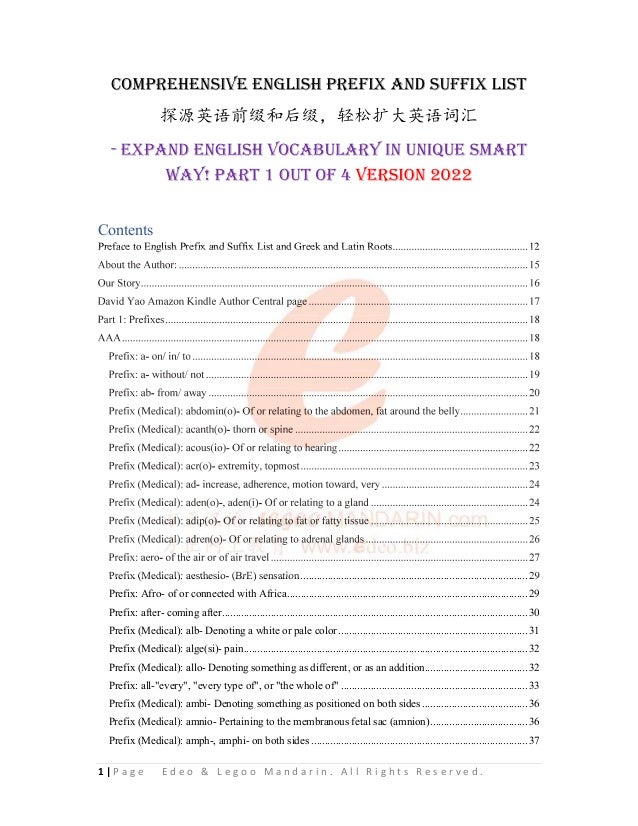 Comprehensive English Prefix and Suffix List P1 Sample.pdf