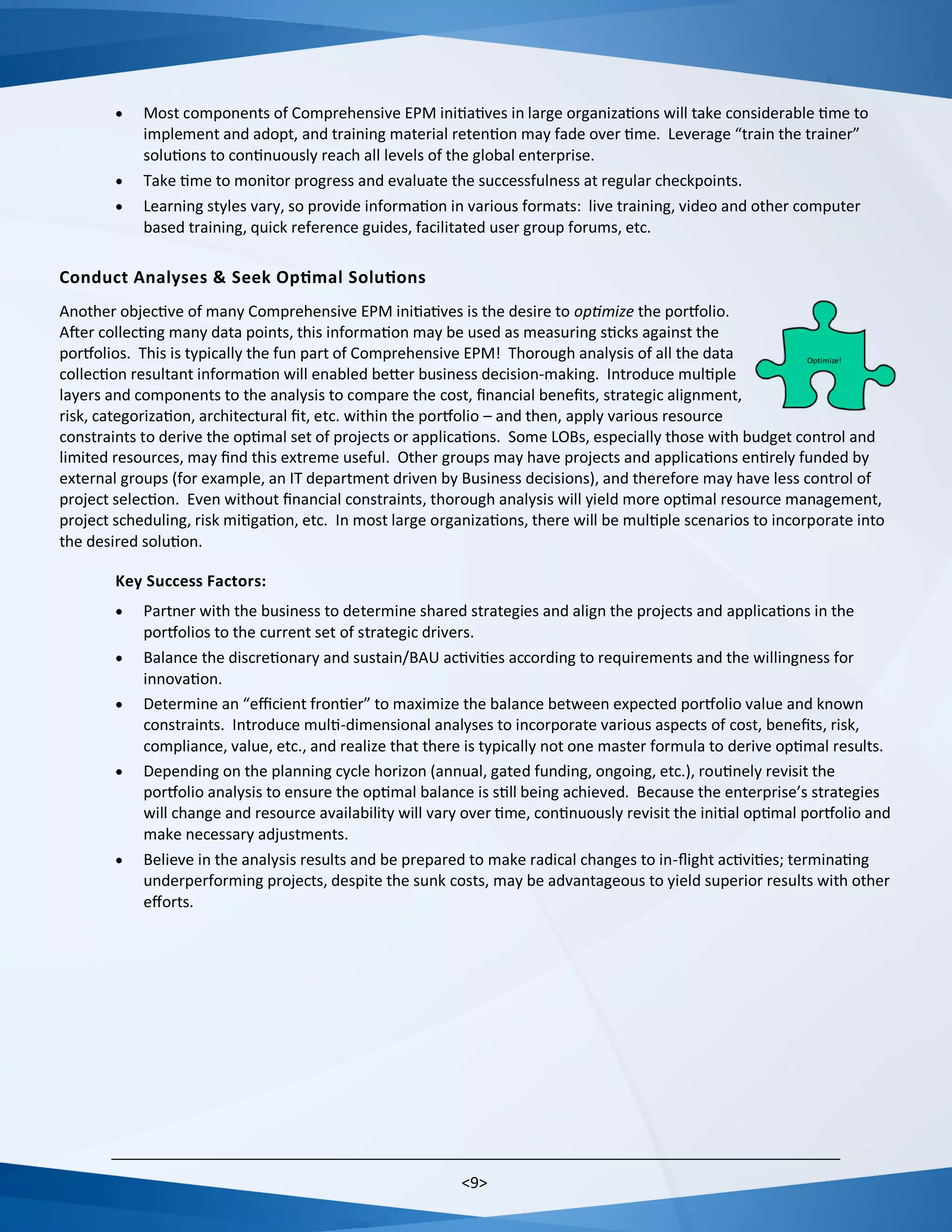 Enterprise Project and Portfolio Management: Managing the Revolution | PDF