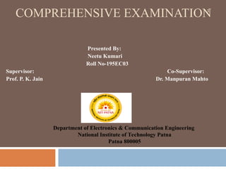 Comprehensive Examination.ppt based on comprehensive viva for phd exam ...