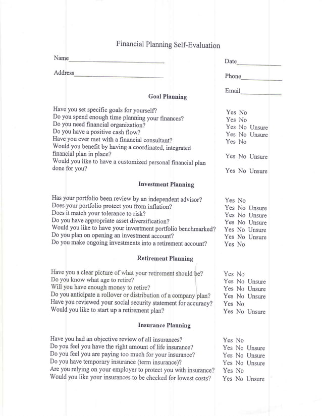 Comprehensive financial planning | PDF