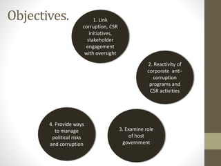 Comprehensive framework for reducing corruption | PPTX