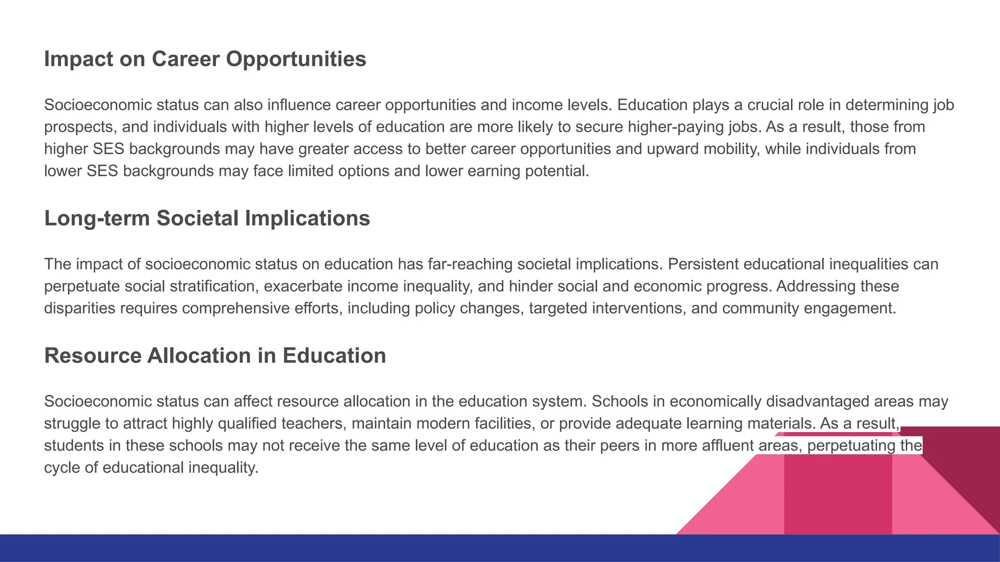 Comprehensive Fundamentals: The Impact of Socioeconomic Status on ...