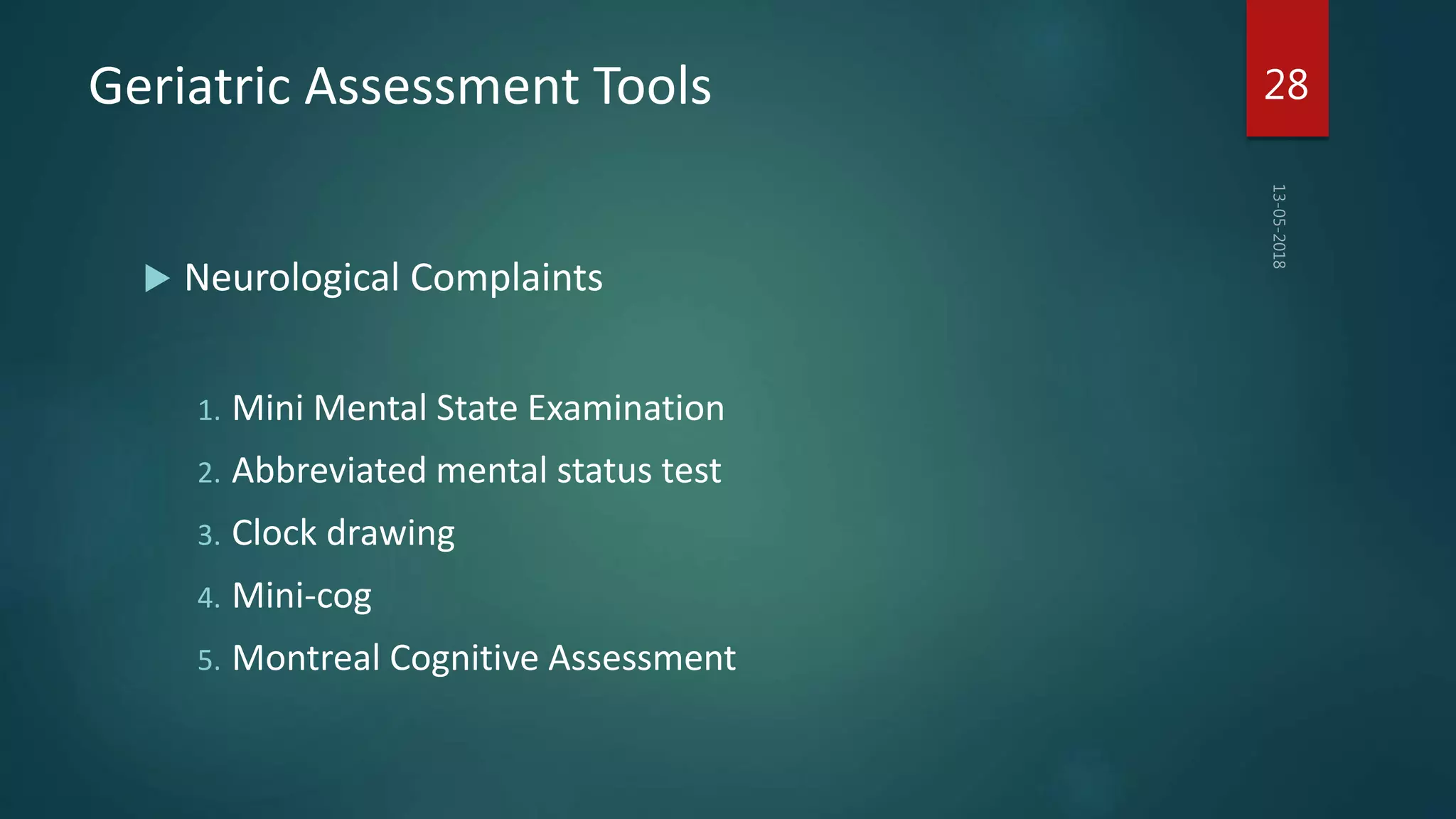 Comprehensive geriatric assessment | PPTX