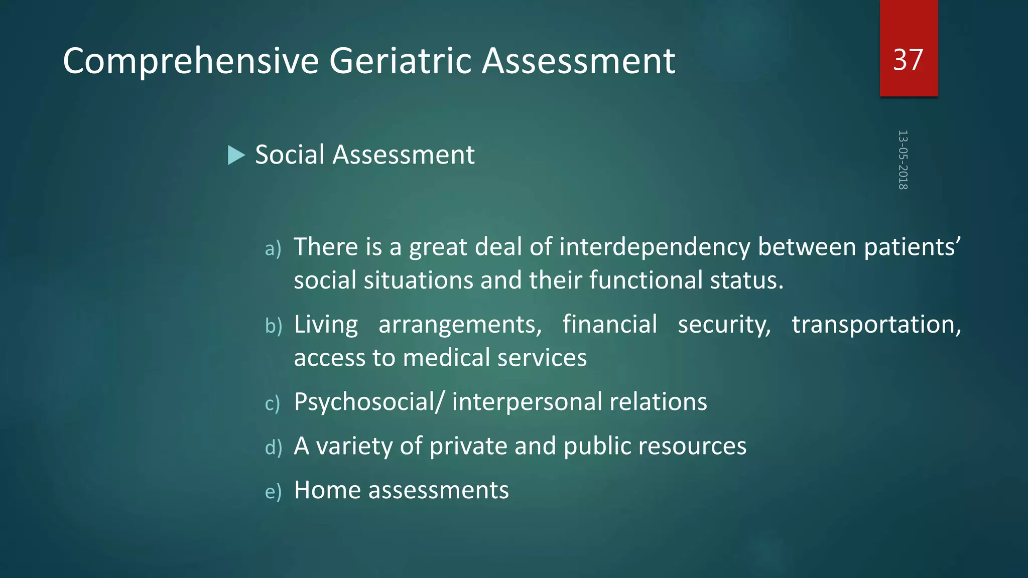 Comprehensive geriatric assessment | PPTX