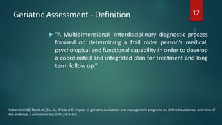 Comprehensive geriatric assessment | PPTX