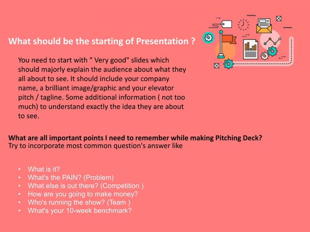 Comprehensive guide for pitching presentation | PPTX