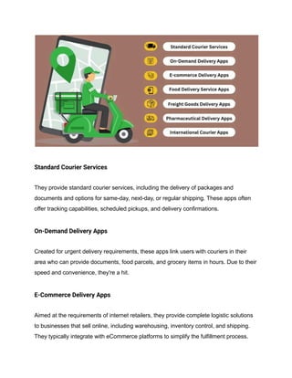 Comprehensive Guide On Courier Delivery App Development.pdf | Computer ...