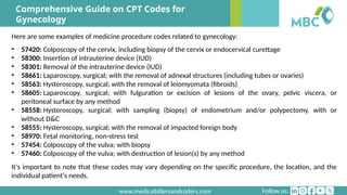 Comprehensive Guide on CPT Codes for Gynecology.pptx
