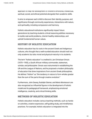 Comprehensive Guide on Holistic Education_ History, Methods, and ...