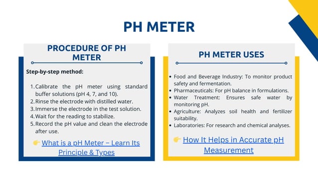 Comprehensive Guide on pH Meter – Principle, Types, Diagram & Uses | PDF