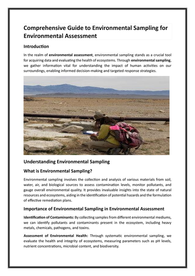 Discovering Environmental Site Assessment Strategies:Evaluating ...