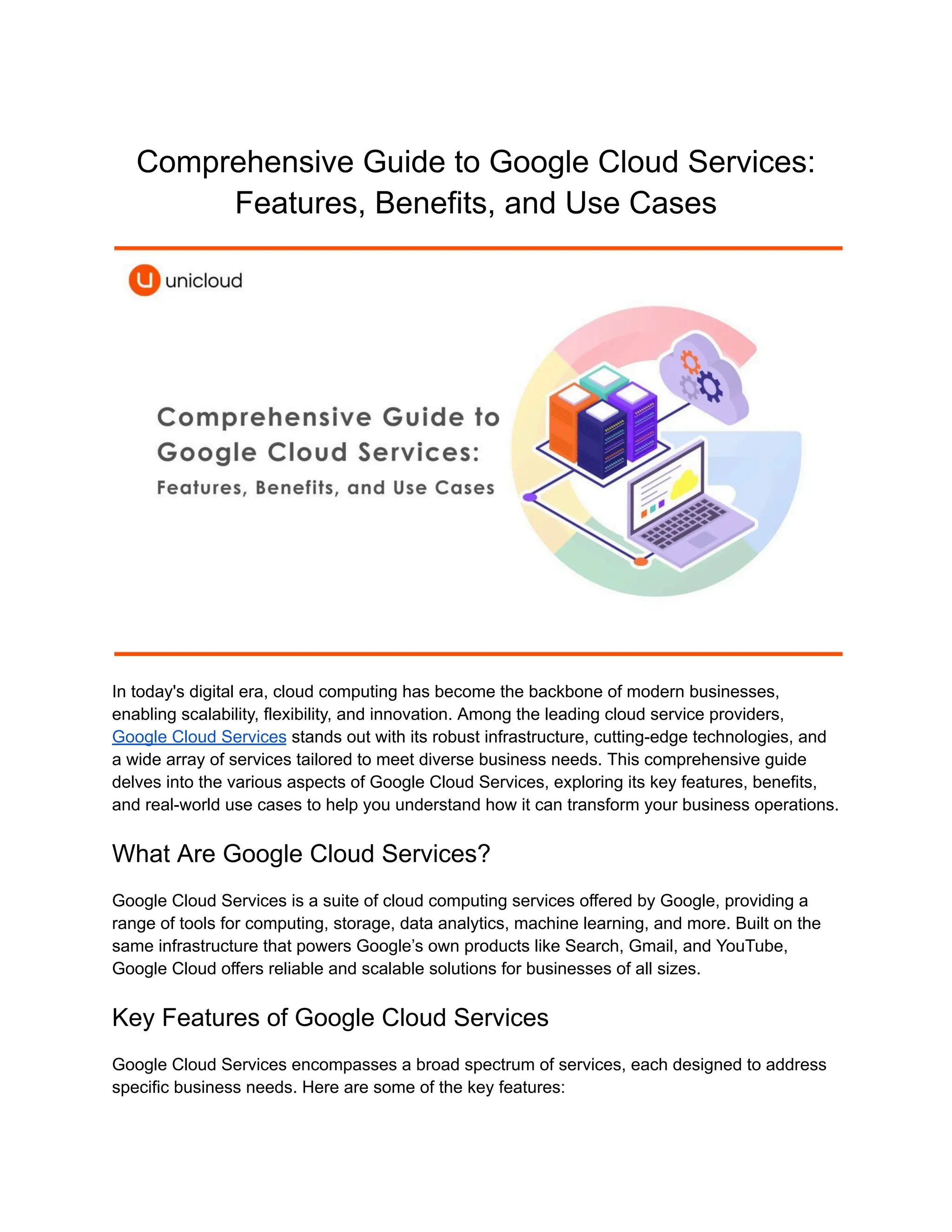 Comprehensive Guide to Google Cloud Services_ Features, Benefits, and Use Cases.pdf