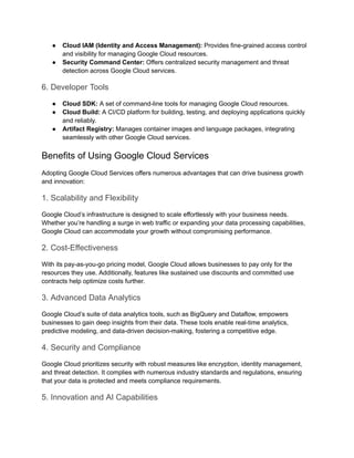 Comprehensive Guide to Google Cloud Services_ Features, Benefits, and Use Cases.pdf