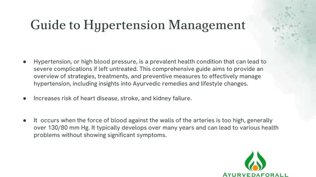 Comprehensive Guide to Managing Hypertension: Strategies, Treatments ...