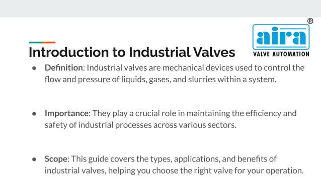 Comprehensive Guide to Industrial Valves: Types, Applications, and ...