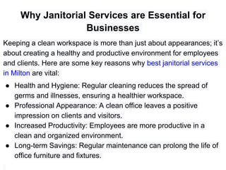 Comprehensive Guide to Janitorial Services in Burlington, ON.pptx