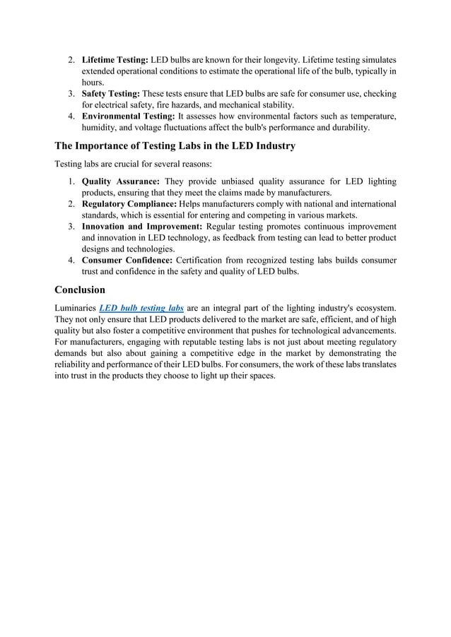 Comprehensive Guide to LED Bulb Testing Facilities for Luminaries.pdf