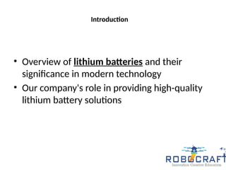 Comprehensive Guide to Lithium Batteries.pptx