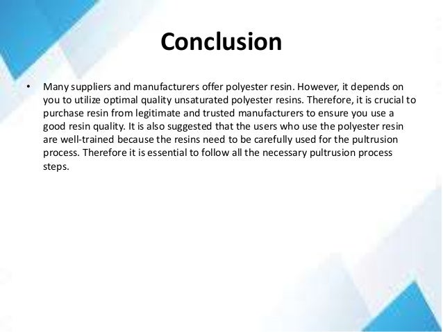About different types of pultrusion resins | PPTX