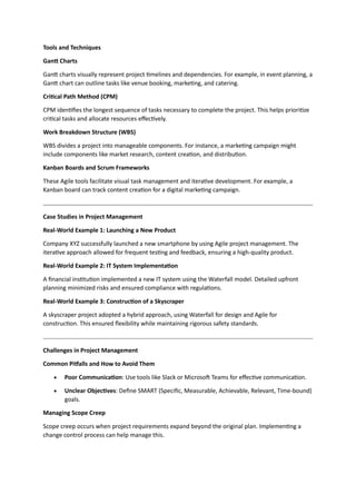 Comprehensive Guide to Project Management Principles, Practices, and ...