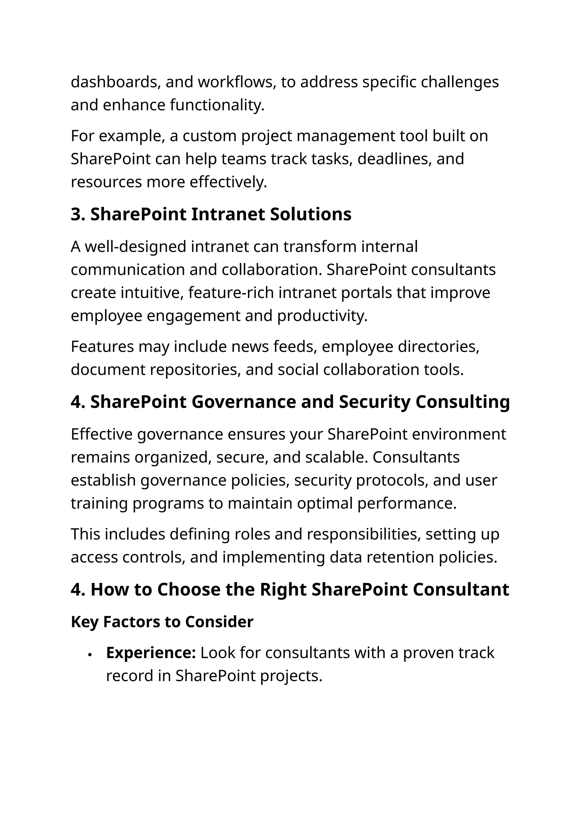 Comprehensive Guide to SharePoint Consulting Services – Benefits ...