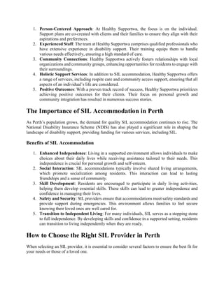 Comprehensive Guide to SIL Accommodation in Perth: Empowering ...