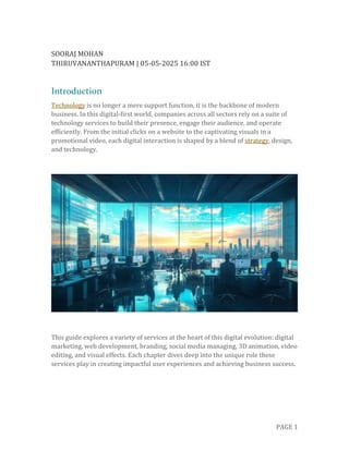 COMPREHENSIVE GUIDE TO TECHNOLOGY SERVICES | PDF