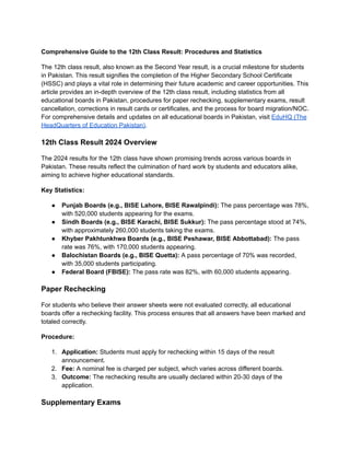 Comprehensive Guide to the 12th Class Result_ Procedures and Statistics.pdf