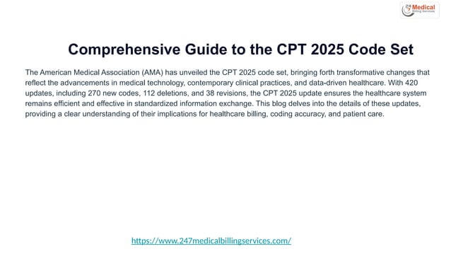 Comprehensive Guide to the CPT 2025 Code Set.pptx