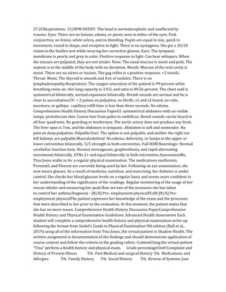 Comprehensive Health History Discussion Paper.docx | Lung and ...