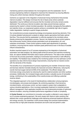 Comprehensive IC Process Engineering for High-Yield Anaerobic ...