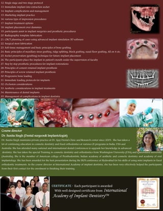 Comprehensive implant training | PDF