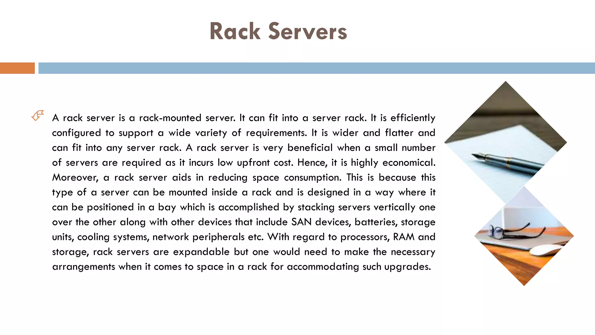 Comprehensive Information on Rack Servers and Blade Servers | PPTX
