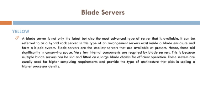 Comprehensive Information on Rack Servers and Blade Servers | PPTX