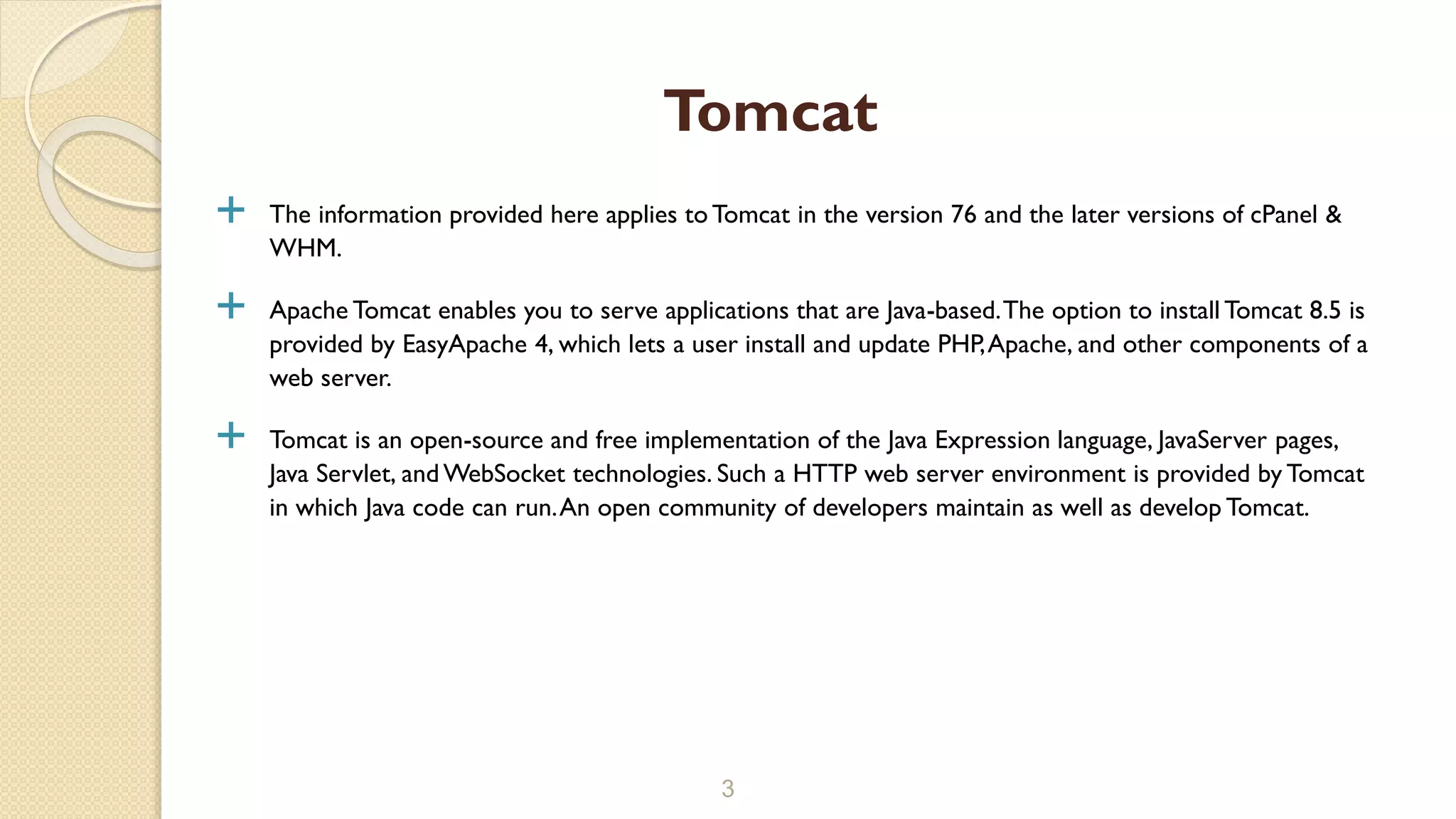 Comprehensive Information on Tomcat | PPT