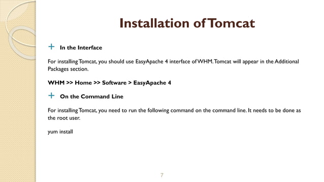 Comprehensive Information on Tomcat | PPT