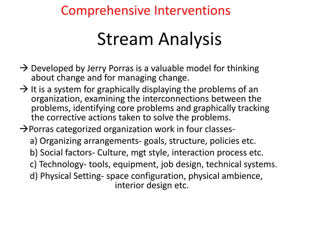 Comprehensive interventions | PPTX