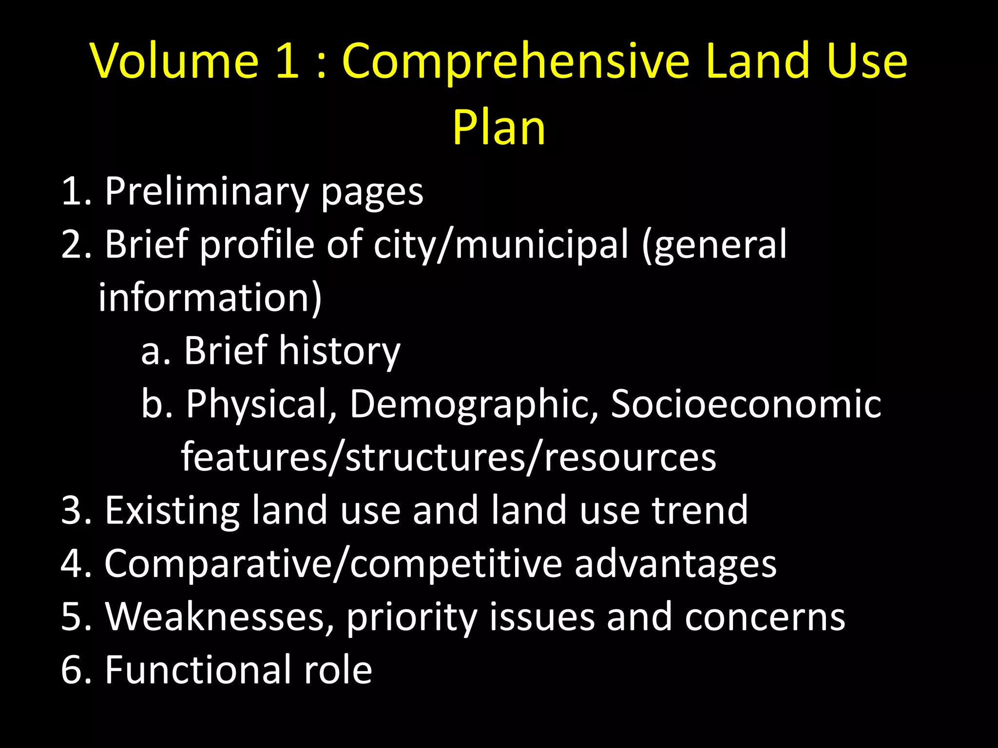 Comprehensive Land Use Planning | PDF