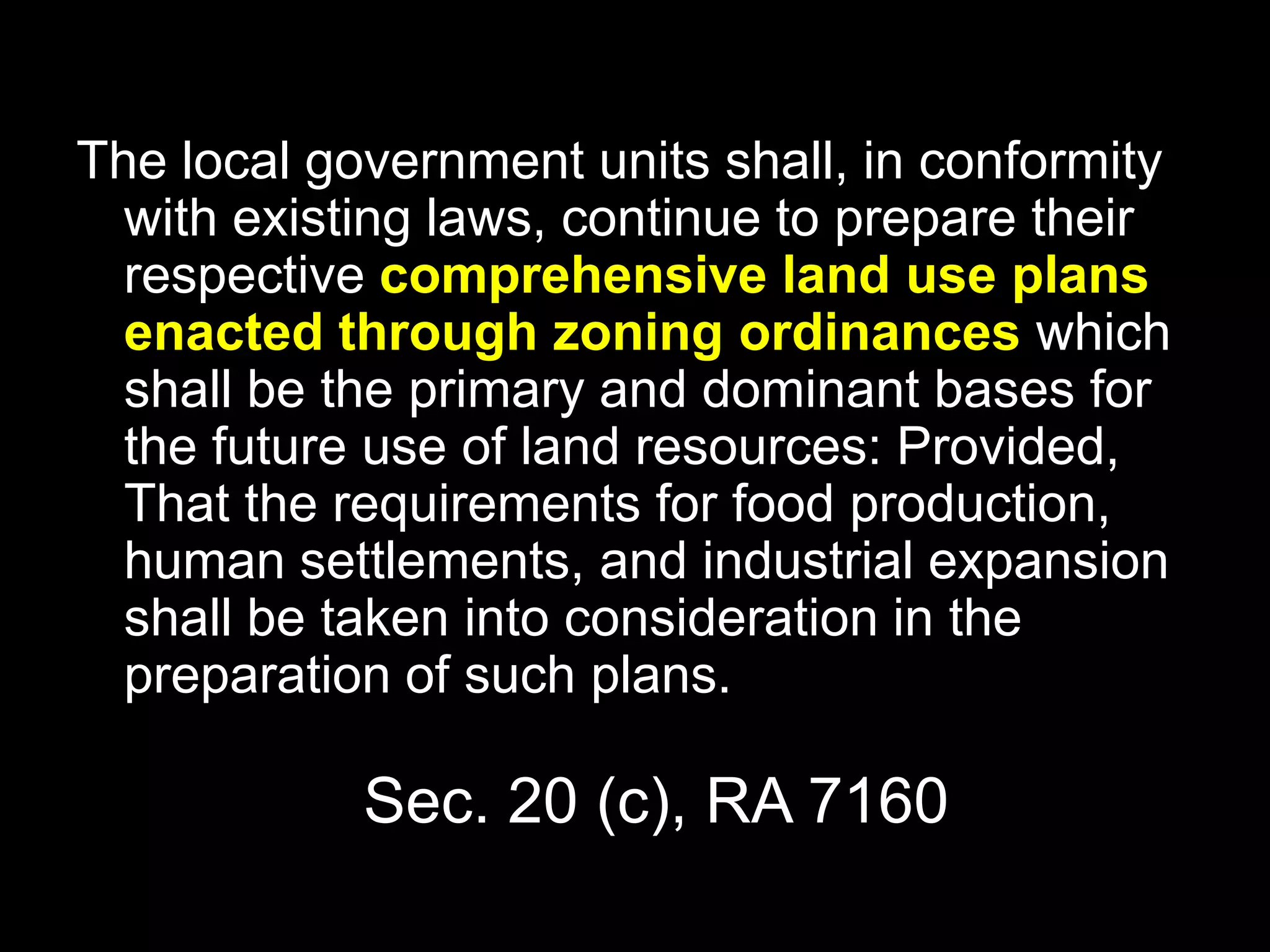 Comprehensive Land Use Planning | PDF