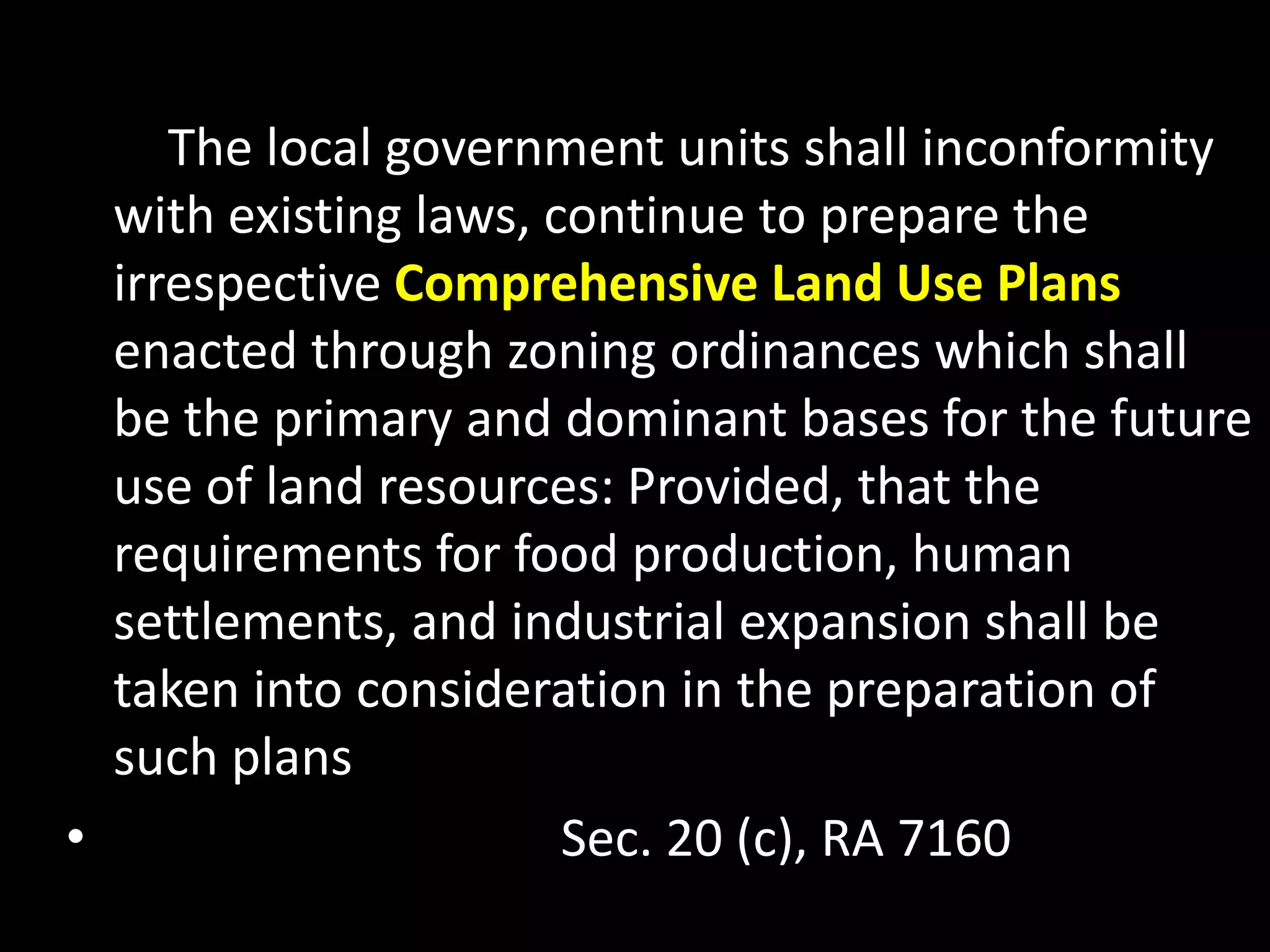 Comprehensive Land Use Planning | PDF